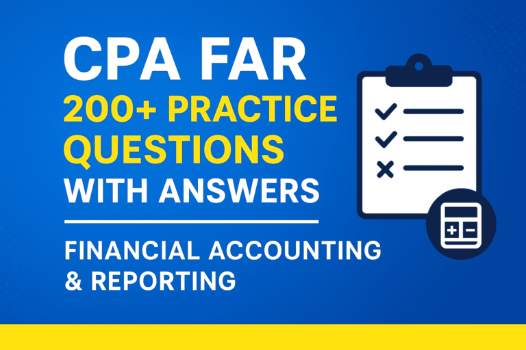 CPA FAR 200+ Practice Questions with Answers (Financial Accounting ...